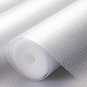 Shelf Liner Non-Adhesive, Drawer and Cabinet Liners Easy to Cut, EVA Refrigerator Mat for Kitchen Cupboard, Bathroom Shelves, Shoe Rack (11.9 x 59 inches)