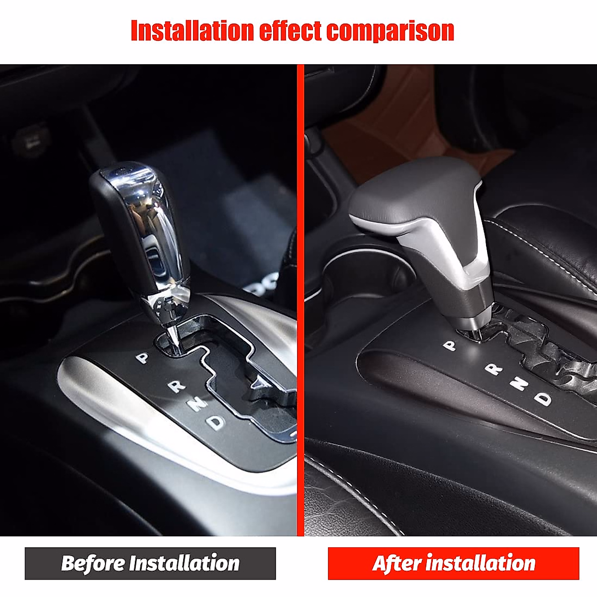 LEOHUNPAIL Gear Shift knob Automatic Accessories Compatible with Dodge, Chrysler 300C, Fiat