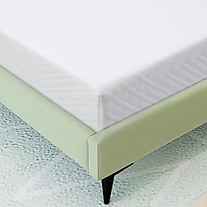 Airdown Full Mattress, 6 Inch Memory Foam Mattress in a Box for Kids, Medium Firm Green Tea Gel Mattress Full Size for Bunk Bed, Trundle Bed, Guest Room White