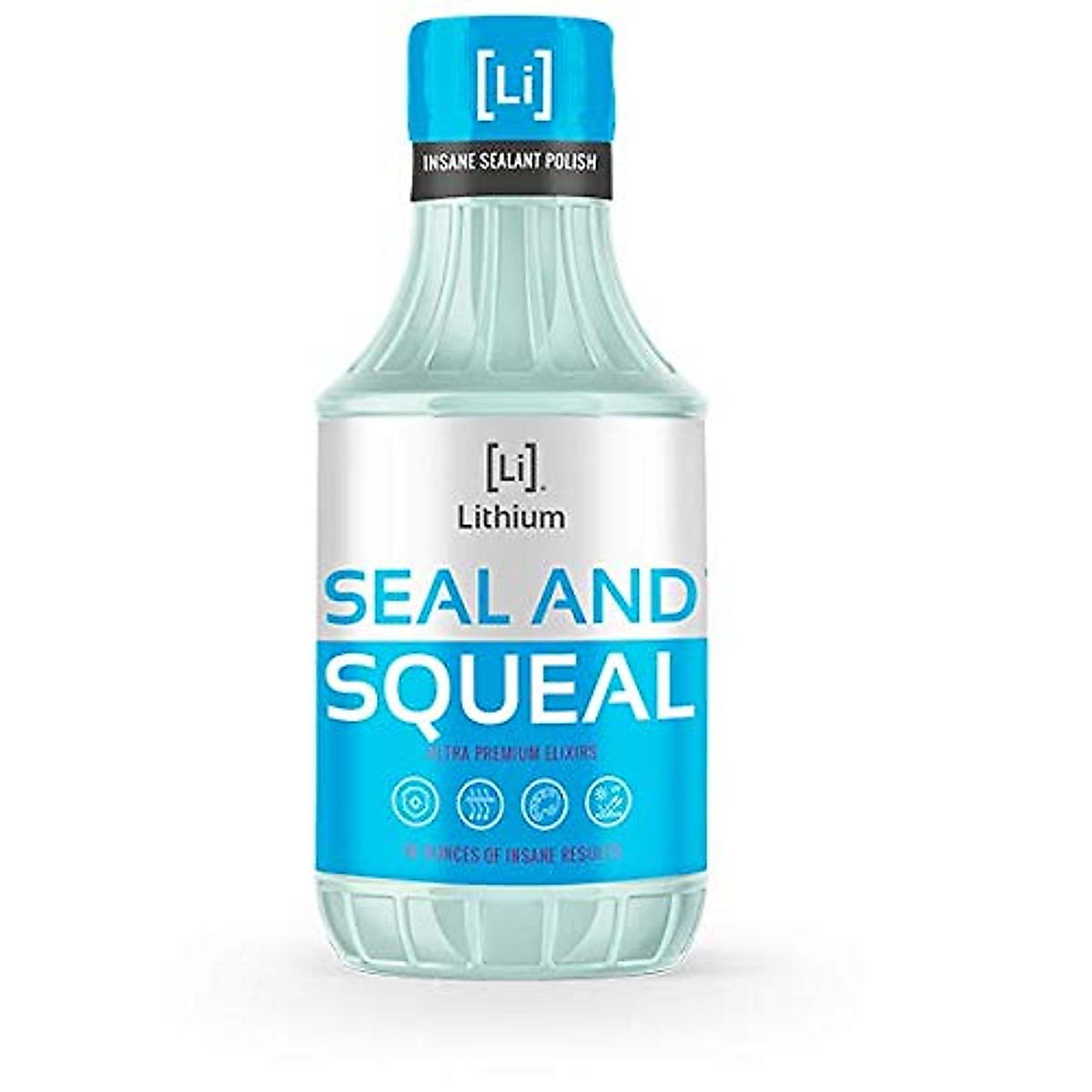 Lithium Seal and Squeal Paint Sealant/Polish - Incredible Shine and Lasting Protection - Curable Amino Functional Polymers Fused with Si02 Ceramic Nano Technology -Lasts for up to 12 Months (16 oz)