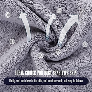 16 Pack Super Soft Baby Burp Cloths, Baby Washcloths, Ultra Absorbent Large Newborn Burping Cloth for Boy and Girl, Milk Spit Up Rags, Unisex for Baby Sensitive Skin, Grey and White, 16 x 12 Inch