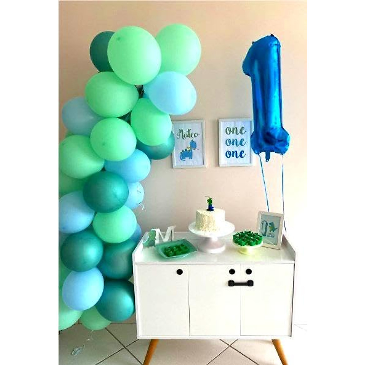 Jumbo Navy Blue Number 1 Balloon 40 Inch, Mylar Foil Number One Balloons for Boy Girl 1st 1 11 21 31 41 51 81 Birthday Party, Giant Balloons Anniversary Graduations Photo Shoot Decorations