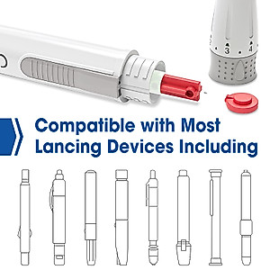 AZEN 350 Pcs Lancets for Diabetes Testing, 30 Gauge Multicolored Blood Sugar Lancets, Diabetic Lancets for Lancing Device