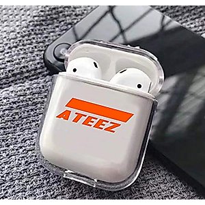 Kpop Ateez Album San Jonho Protective Transparent heandphone case Compatible with AirPods Merch