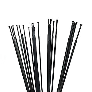 GIORIS Cycling Spokes with Nipples Mountain Bike Spokes Road Bike Straight Pull Aero Bicycle Spokes for Mavic AKSIUM Ksyrium Equipe CROSSRIDE Cosmic 26ER 700C (272mm 20pcs)