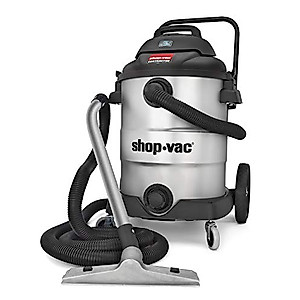 Shop-Vac 9627810 16 Gallon 6.5 Peak HP Contractor Wet Dry Vacuum, Stainless Steel