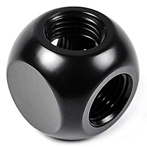 Barrow G1/4" 3-Way Ball Fitting, Black