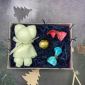 Cutcatwing 4 OZ Navy Blue Crinkle Cut Paper Shred Filler Easter Grass Shredded Raffia Tissue Craft Bedding Cushion Recycled for Small Bag Packing and Filling Gift Baskets Decor