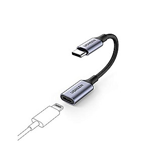 UGREEN USB C to Lightning Audio Adapter Type C Male Lightning Female Headphone Cable Converter Compatible with iPad Pro Air 5 MacBook USB C Phone to Lightning Earphone for Call, Not Support Charging