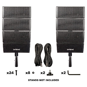 Earthquake Sound DJ-Array Gen2 4x4" Line Array Loudspeaker System, Set of 2, Black