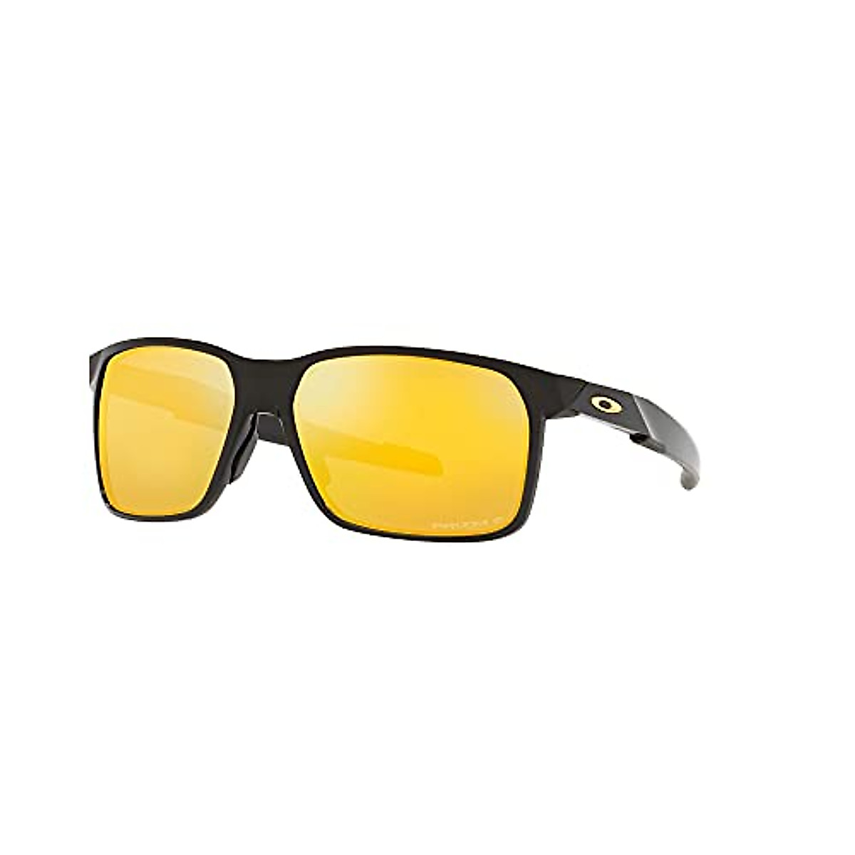 Oakley Men's OO9460 Portal X Rectangular Sunglasses, Polished Black/Prizm 24K Polarized, 59 mm