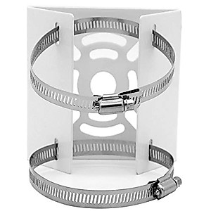 Universal Wall Mounting Bracket with 2 Loops, Vertical Pole Mount Adapter for CCTV Security Camera PTZ Dome Indoor Outdoor AP Access Point Client CPE