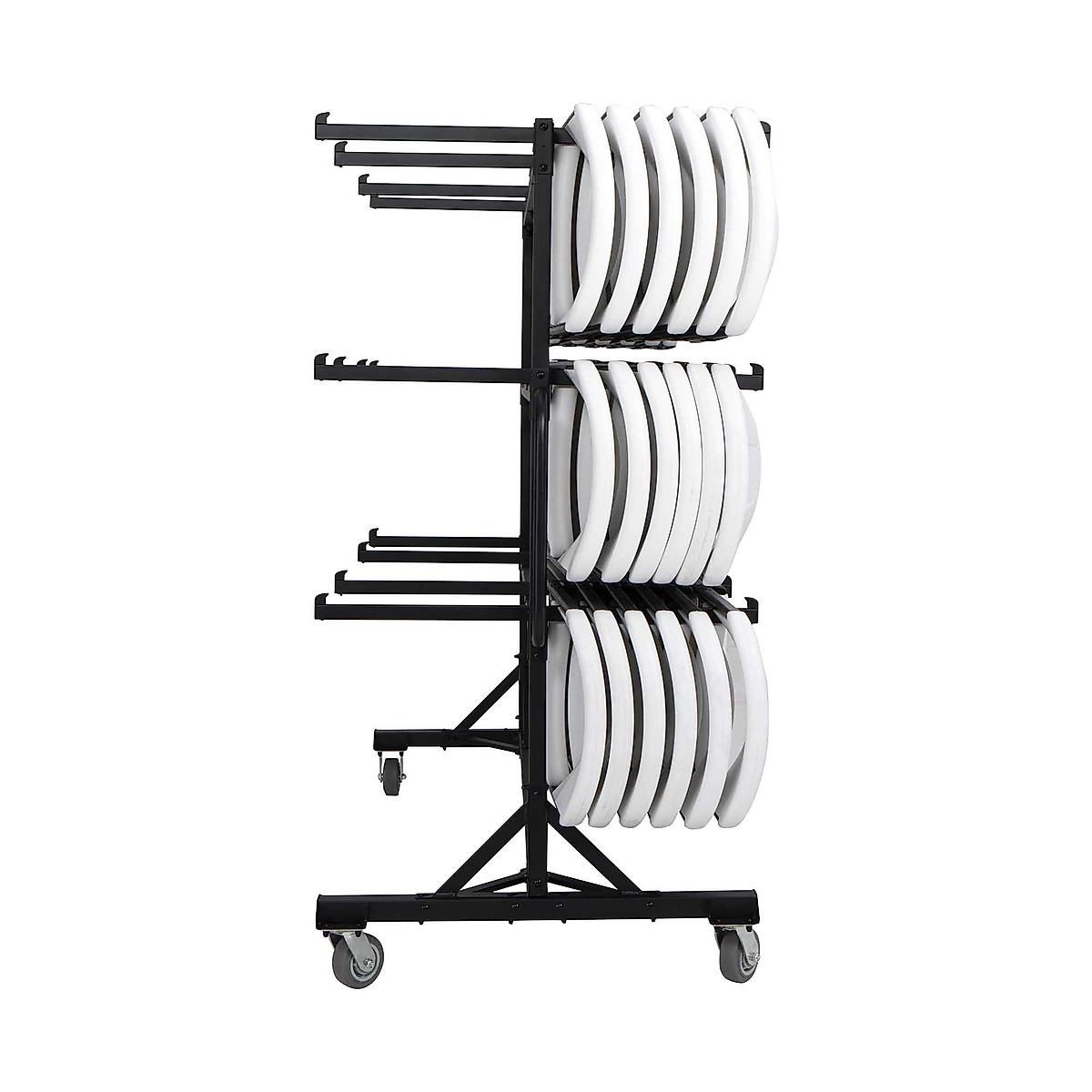 LIFETIME 80669 Upright Chair Storage Cart, Black