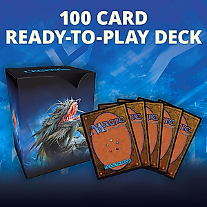 Magic: The Gathering Commander Legends – Reap the Tides | 100 Card Ready-to-Play Deck | 1 Foil Commander | Blue-Green