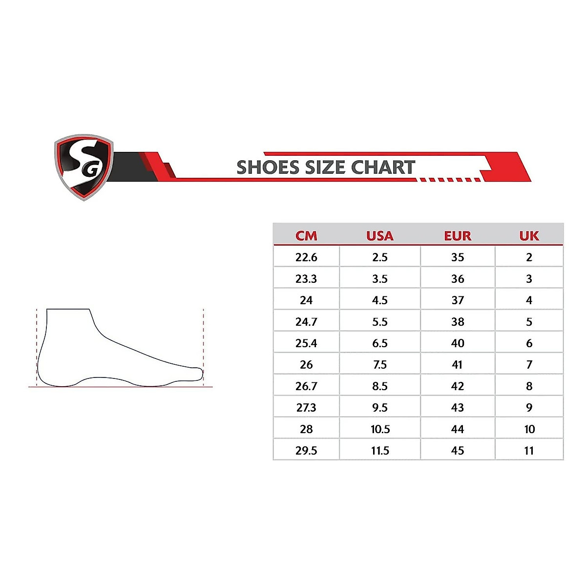 SG Blazelite Cricket Shoes for Men, White/Royal Blue/Red, 8 UK