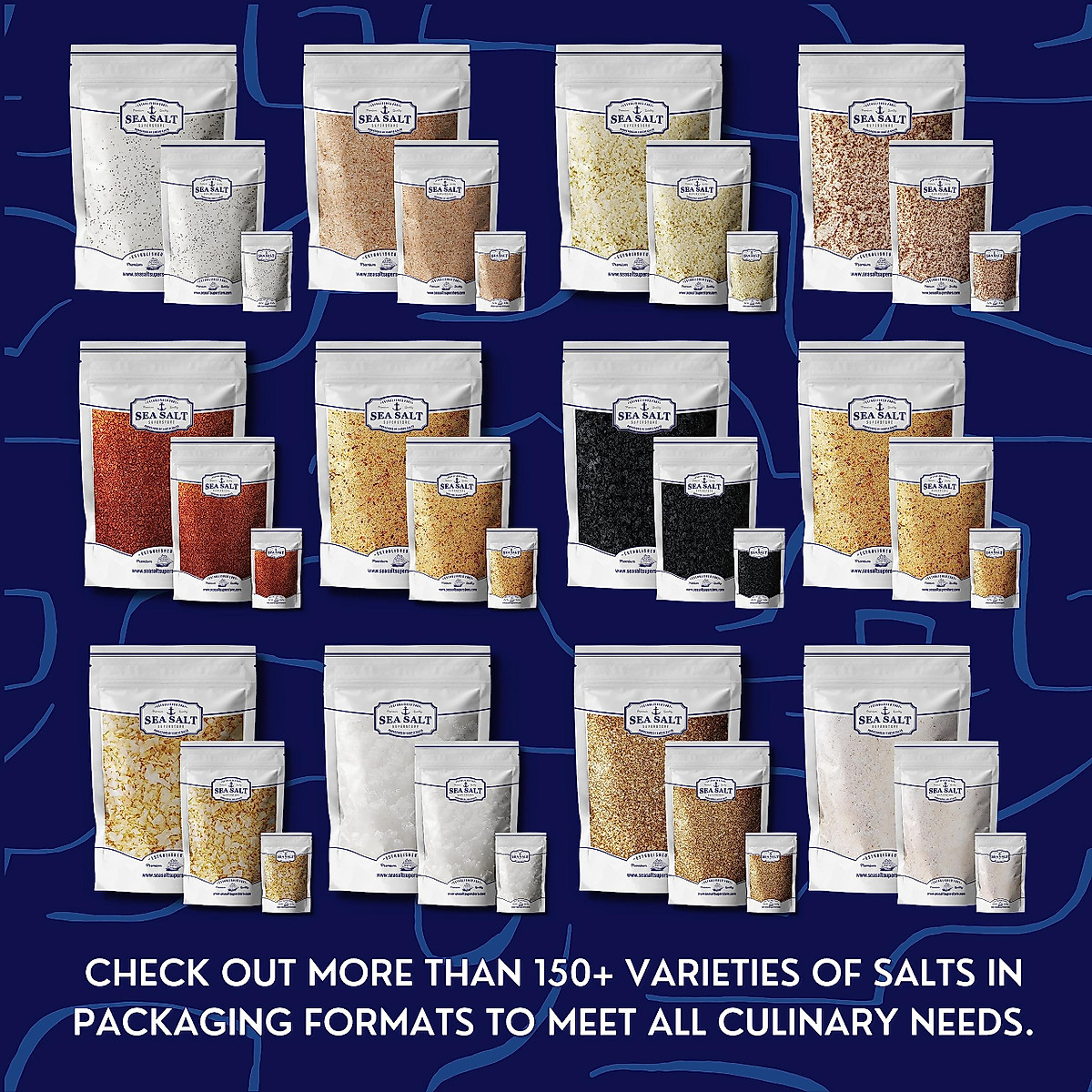 Kosher Sea Salt, Fine Grain Kosher Salt, Replacement for Table Salt, Non-Iodized, All-Natural, No Additives (14 oz Bag) - Sea Salt Superstore