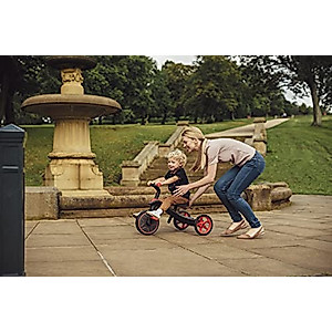 Globber 4-in-1 Toddler Trike Push Bike Stroller – Learning Tricycle for Toddlers Converts Into Balance Bike – Safe Outdoor Ride On Toys for Kids (Teal)