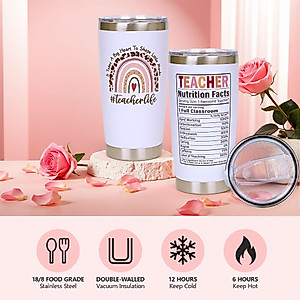 Teacher Appreciation Gifts for Women, Best Teacher Birthday Thank You Retirement Gifts Basket, Funny Personalized End of Year Gift Set Ideas for Daycare Preschool Dance Music Science English Teachers