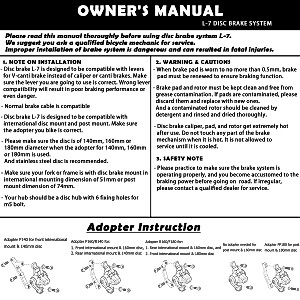 Farbetter Bike Disc Brake Kit, Including Front and Rear Caliper, 160mm Rotor, Mechanic Tool-Free Pad Adjuster for Mountain Bike, Road Bike, Fixed Gear Bike, MTB, BMX (Red)