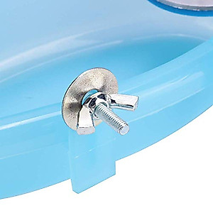 Hztyyier Bird Bath with Mirror, Portable Bird Bath Bird Bathroom for Pet Parrots Bird Cage Hanging Bath Accessories