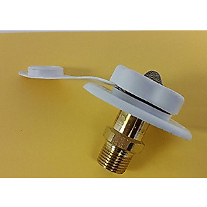 JR Products 160-85-A-26-A Polar White City Water Flange with 1/2" MPT