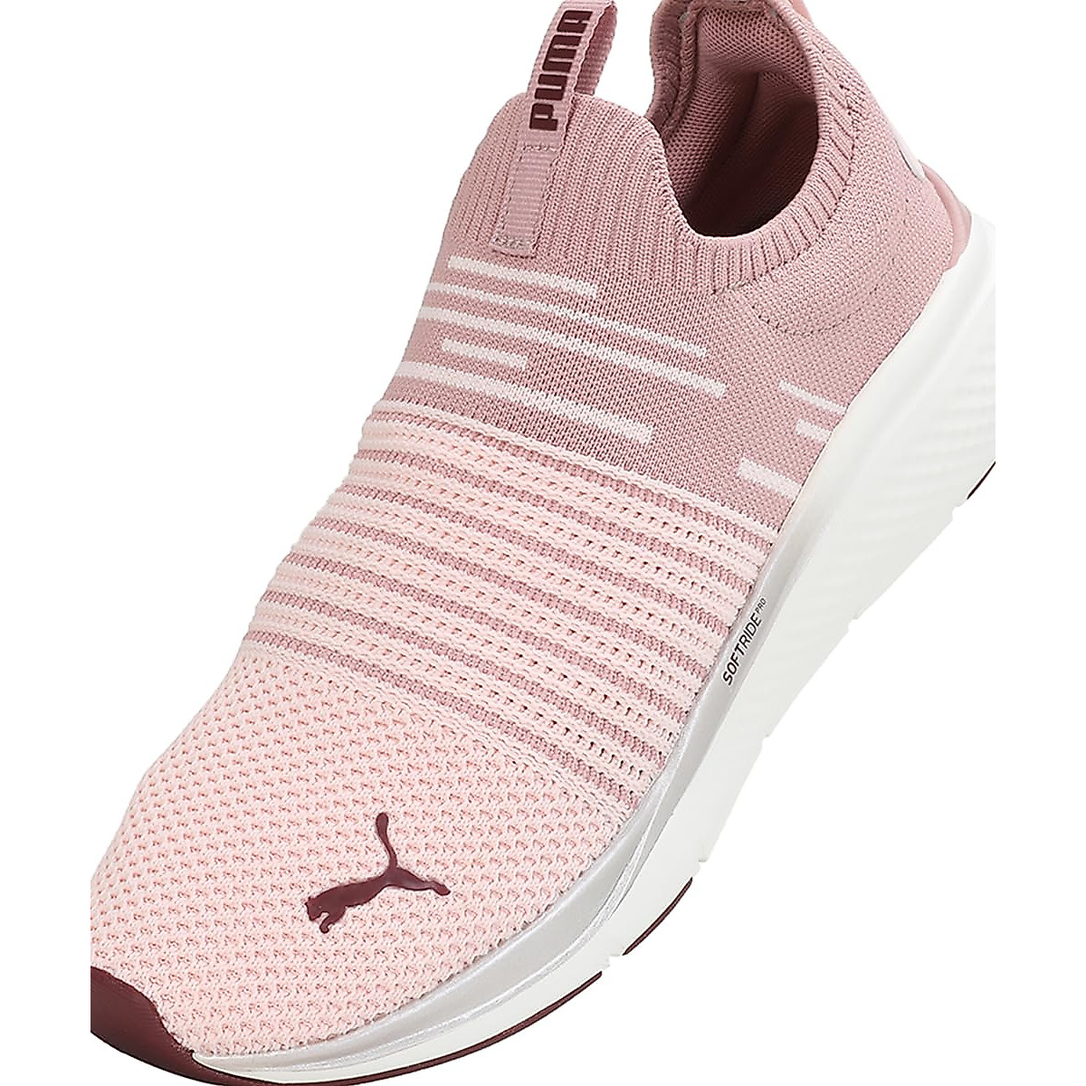Puma Unisex-Adult Softride Pro Echo Slip-on Running Shoe, Frosty Pink-Future Pink, 6 UK