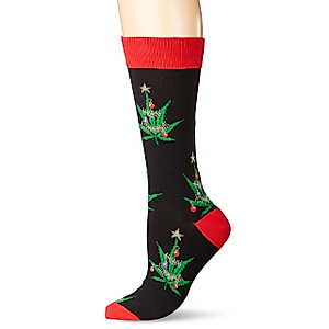Socksmith Pot Lovers Xmas Black One Size