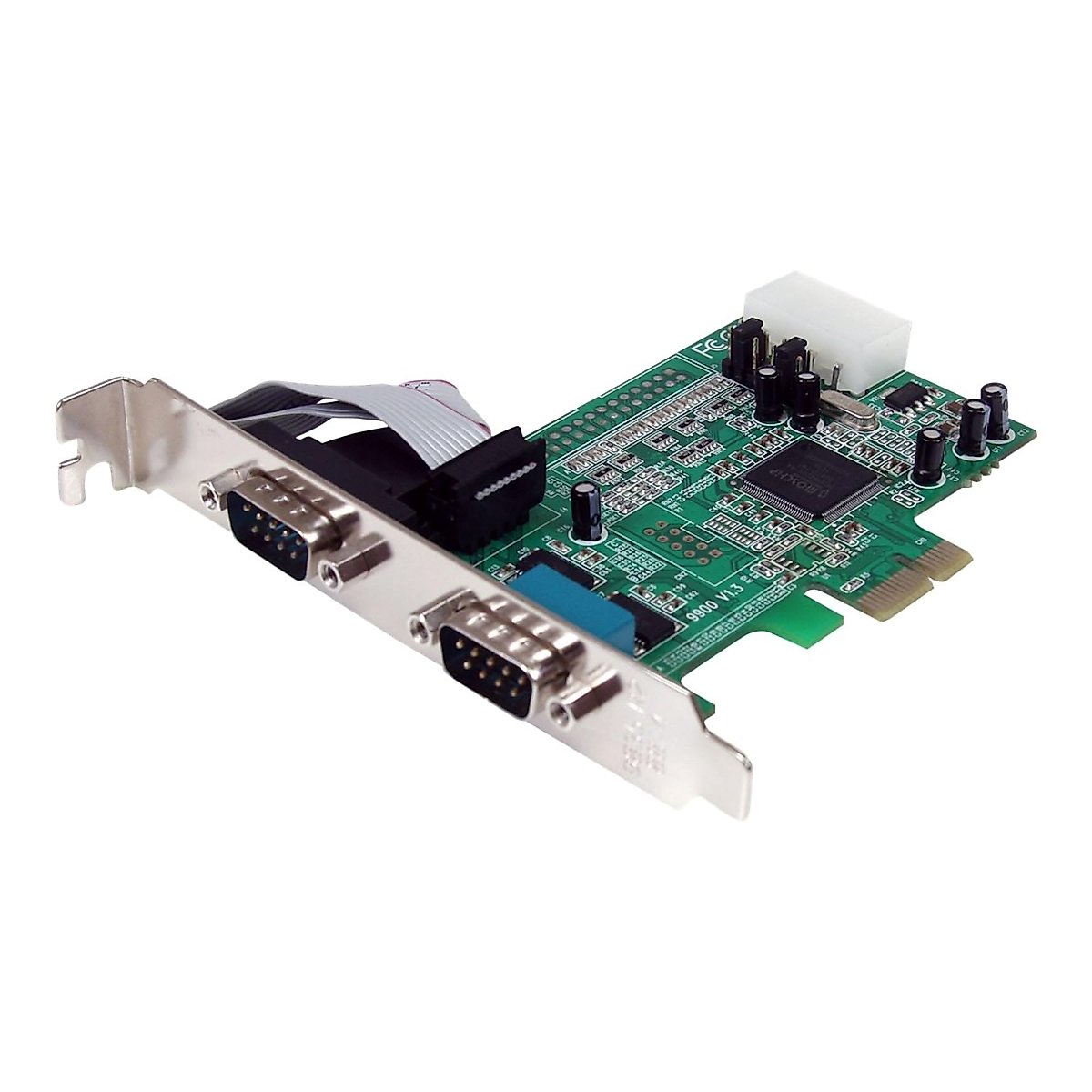 StarTech.com 2-Port PCI Express RS232 Serial Adapter Card, PCIe to Dual Serial DB9, Windows/Linux, TAA - Replaced by PEX2S553
