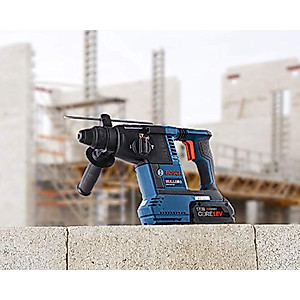 Bosch GBH18V-26K24A 18V Brushless SDS-plus® Bulldog™ 1 In. Rotary Hammer Kit with (2) CORE18V 8.0 Ah Performance Batteries
