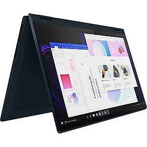 Lenovo IdeaPad Flex 14 2-in-1 Convertible Laptop, 14 Inch FHD Touchscreen Display, AMD Ryzen 7 5700U Processor, 16GB DDR4 RAM, 512GB NVMe SSD, Windows 11, No Pen, Abyss Blue