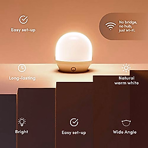 LIFX White A19 WiFi Smart LED Light Bulb, Dimmable, No Hub Required, Compatible with Alexa and Apple Home Kit, Hey Google, L3A19LW06E26US/12, 12 Pack