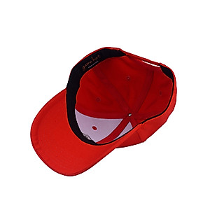 Ketchup Mustard Cap for Couple Mr. Mrs. Husband Wife Boyfriend Girlfriend, Adjustable Cotton Embroidered Hat for Birthday Christmas Thanksgiving Gifts (Red)