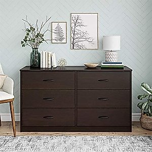 Mainstay/ Classic 6 Drawer Dresser, Espresso Finish