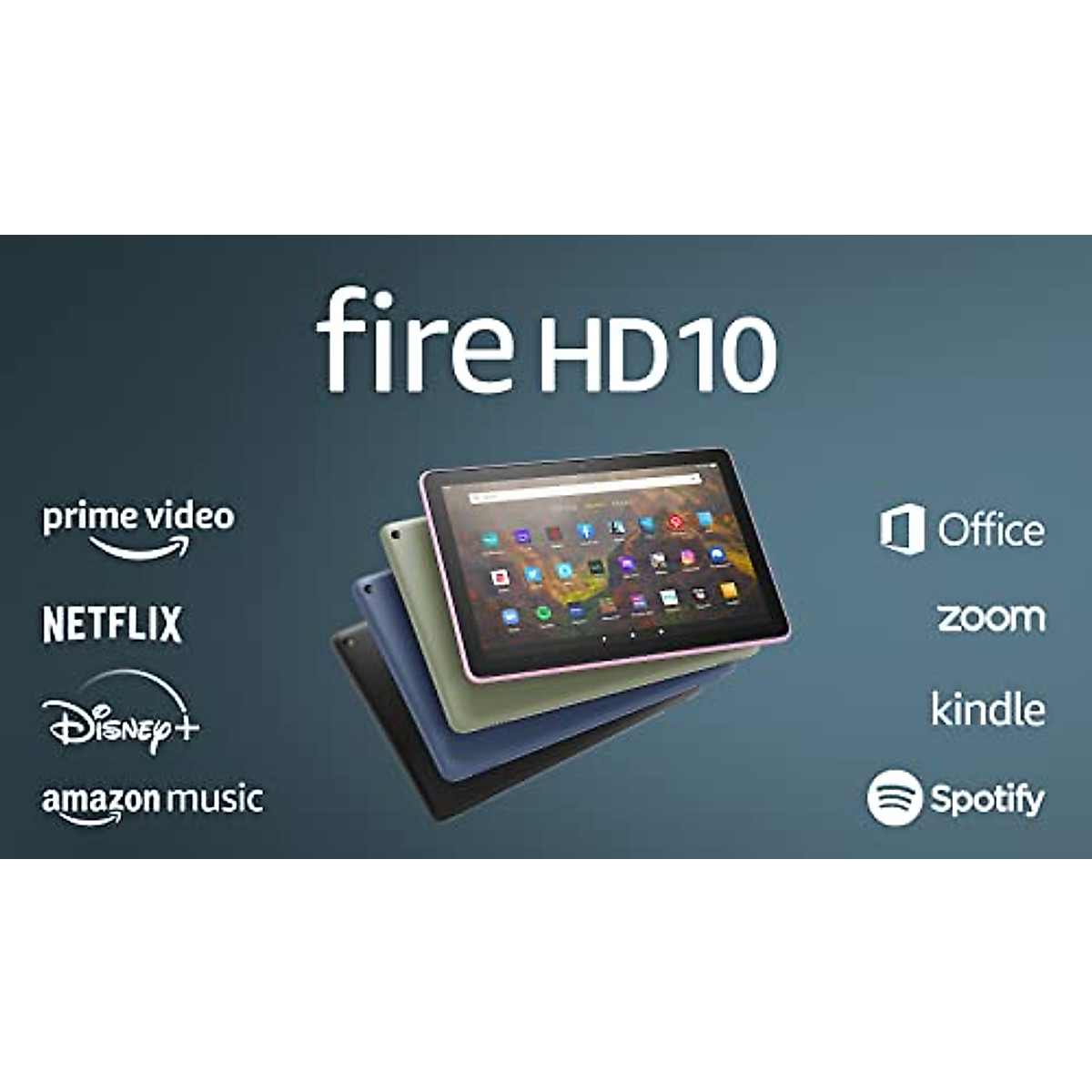 Amazon Fire HD 10 tablet, 10.1", 1080p Full HD, 32 GB, (2021 release), Denim
