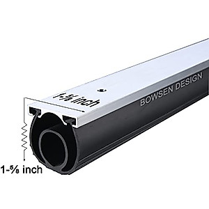 BOWSEN Heavy-Duty U+O Ring Universal Garage Door Bottom Seals Weatherstrip Rubber with Aluminum Track Retainer Kit (16FT)