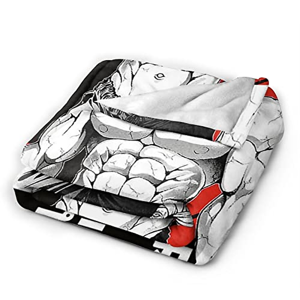 Anime Baki The Grappler Blanket Tapestry Sofa Office Bedroom Throw Blankets Super Soft Cozy Microfiber Blanket Bedding 40"X30"