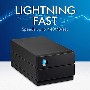 LaCie 2big RAID 28TB External Hard Drive Desktop HDD – USB-C, 7200 RPM Enterprise Class Drives, for Mac and PC Desktop, Rescue Services (STHJ28000800)