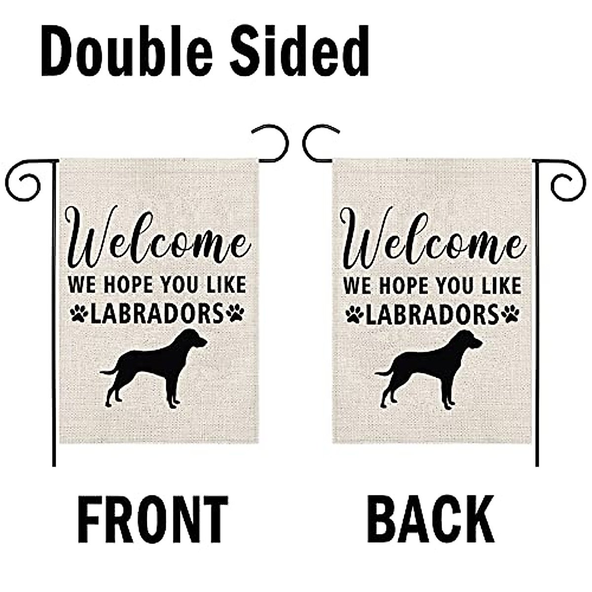 Labrador Garden Flag Labrador Flag Welcome We Hope You Like Labradors Garden Flag (Like Labradors F)