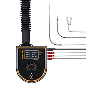 Inkbird Wifi Bluetooth BBQ Temperature Controller ISC-007BW, Automatic Smoker Fan Controller Grill Thermometer with 3 Probes for Big Green Egg, Kamado Joe, Weber, Primo, Vision Grill, Akorn Kamado