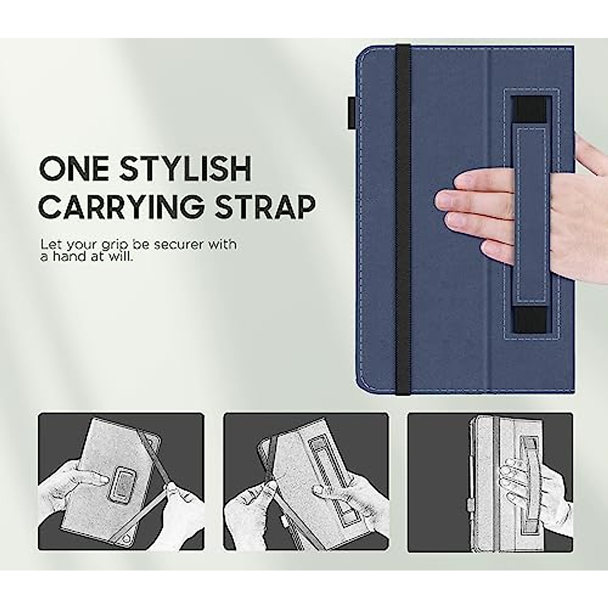 MoKo for Amazon Kindle Fire Max 11 Case (13th Generation, 2023 Release) 11" - Slim Folding Stand Cover Case for Fire 11 Tablet with Auto Wake/Sleep, American Flag