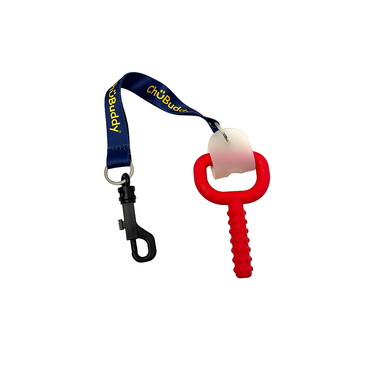 Chubuddy Navy Sublimated Chewy Holders Set of (2) - Two Sublimated tethers and Two Natural Straps