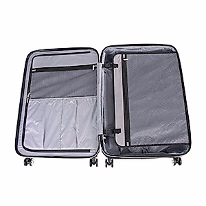 Kenneth Cole Reaction Diamond Tower Collection Lightweight Hardside Expandable 8-Wheel Spinner Travel Luggage, Rose Champagne, 3-Piece Set (20", 24", & 28")