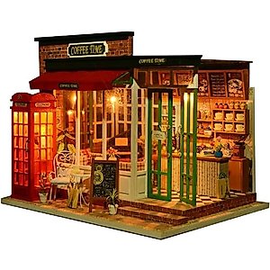 Flever Dollhouse Miniature DIY House Kit Creative Room with Furniture for Romantic Valentine's Gift (Encounter Beauty)