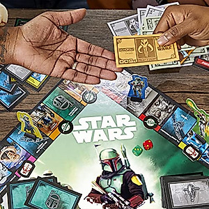 Hasbro Gaming Monopoly: Star Wars Boba Fett Edition Board Game for Kids Ages 8+, Inspired by The Star Wars Movies and The Mandalorian TV Series