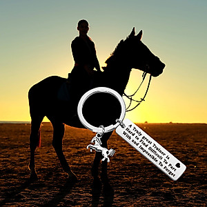 ENSIANTH Horse Trainer Gift Horse Trainer Appreciation Gift Leaving Gift for Horse Trainer Retirement Gift for Horse Trainer (Horse Trainer Keychain)