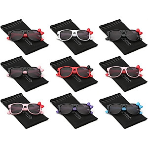 Kids Toddler Hello Kitty Character Costume Retro Fashion UV400 Sunglasses for Little Baby Girls Age 0-4