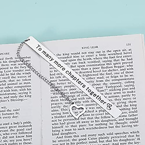 Valentines Gifts for Women Men Anniversary Birthday Bookmark Gifts for Boyfriend Girlfriend Husband Wife Sweetest Day Wedding Engagement Gift for Groom Bride Fiance Fiancee Him Her Christmas Gift