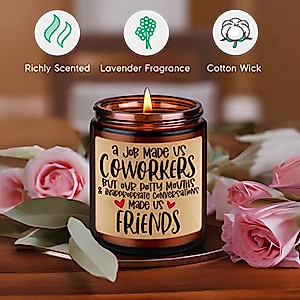 GSPY Scented Candles - Coworker Gifts for Women, Men - Funny Coworker Gifts, Coworker Leaving Gifts - Funny Work, Mothers Day, Birthday, Friendship, Going Away Gift for Coworker, Best Friends, Bestie