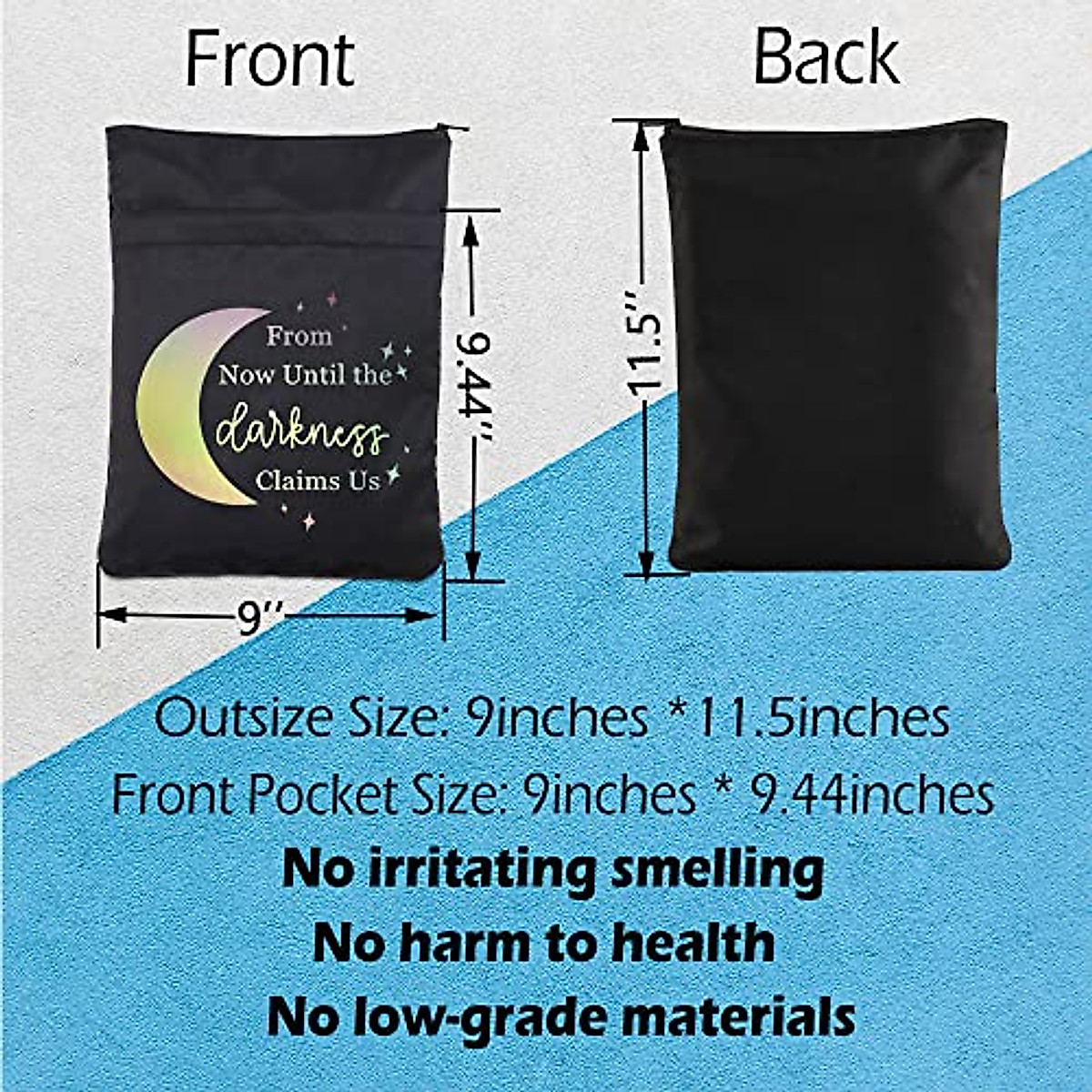 Throne of Glass Inspired The Thirteen Book Sleeve from Now Until The Darkness Claims Us TOG Fan Book Cover SJM Merch Book Zipper Pouch (Darkness Claims Us BS)