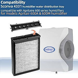 4331 Water Distribution Tray Replacement Compatible with Aprilaire 600 Series Humidifiers for Aprilaire Models 600A & 600M Humidifier Parts Accessories